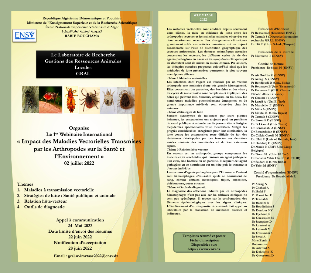 1er webinaire organisé par le laboratoire Gestion des Ressources ...