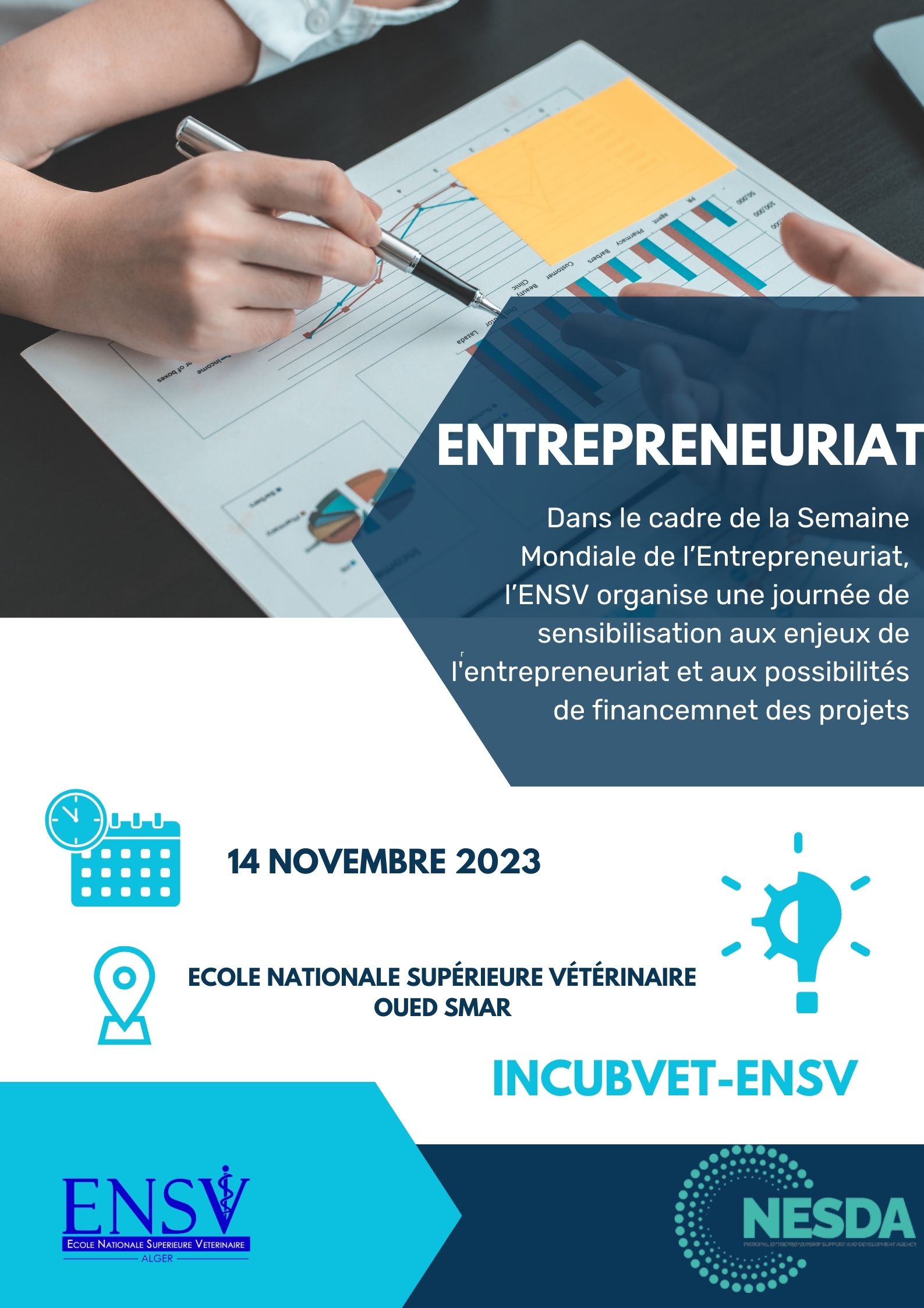 ENSV | journée de sensibilisation à l’entrepreneuriat en Algérie