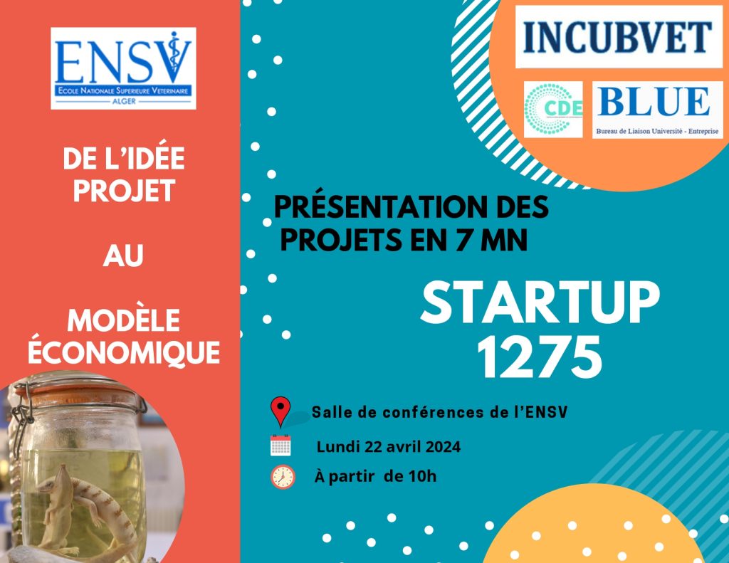 ENSV | PRÉSENTATION DES PROJETS : INCUBVET