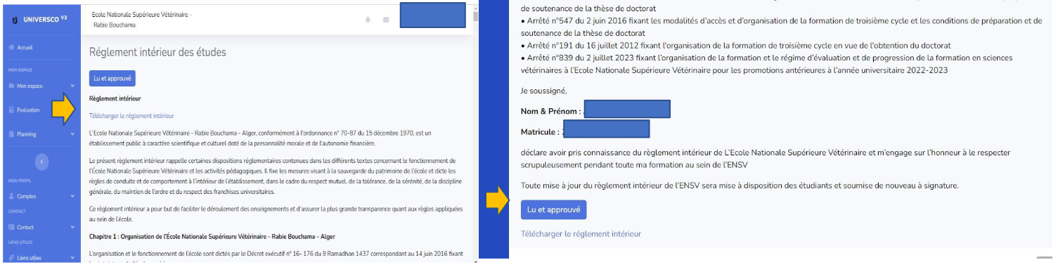 ENSV | Règlement intérieur de l’ENSV
